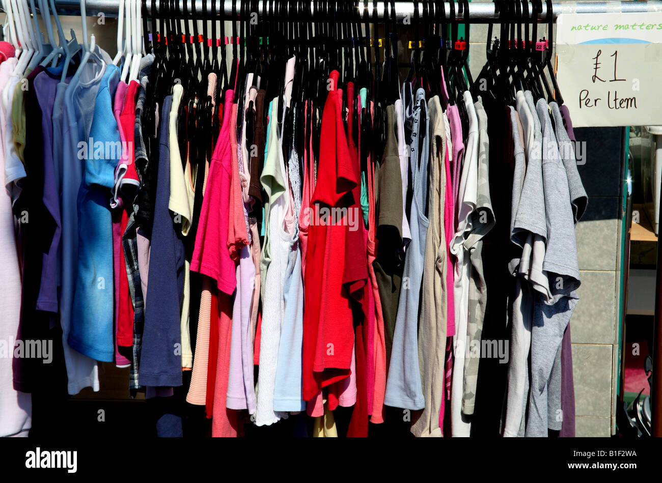 Clothes hanger pound hi-res stock photography and images - Alamy