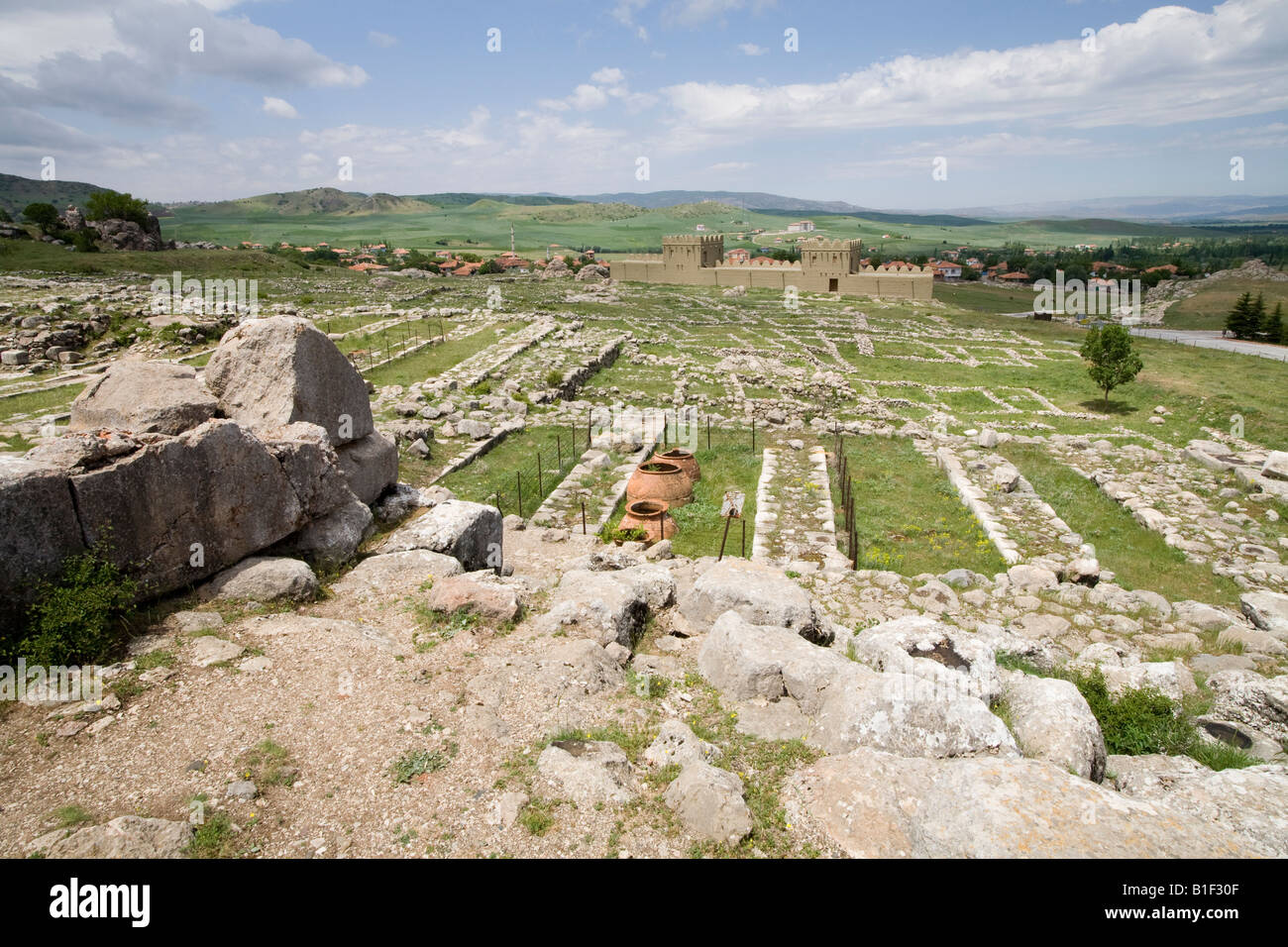 Large vessels in storerooms of Temple at the Hittite Capital City of ...