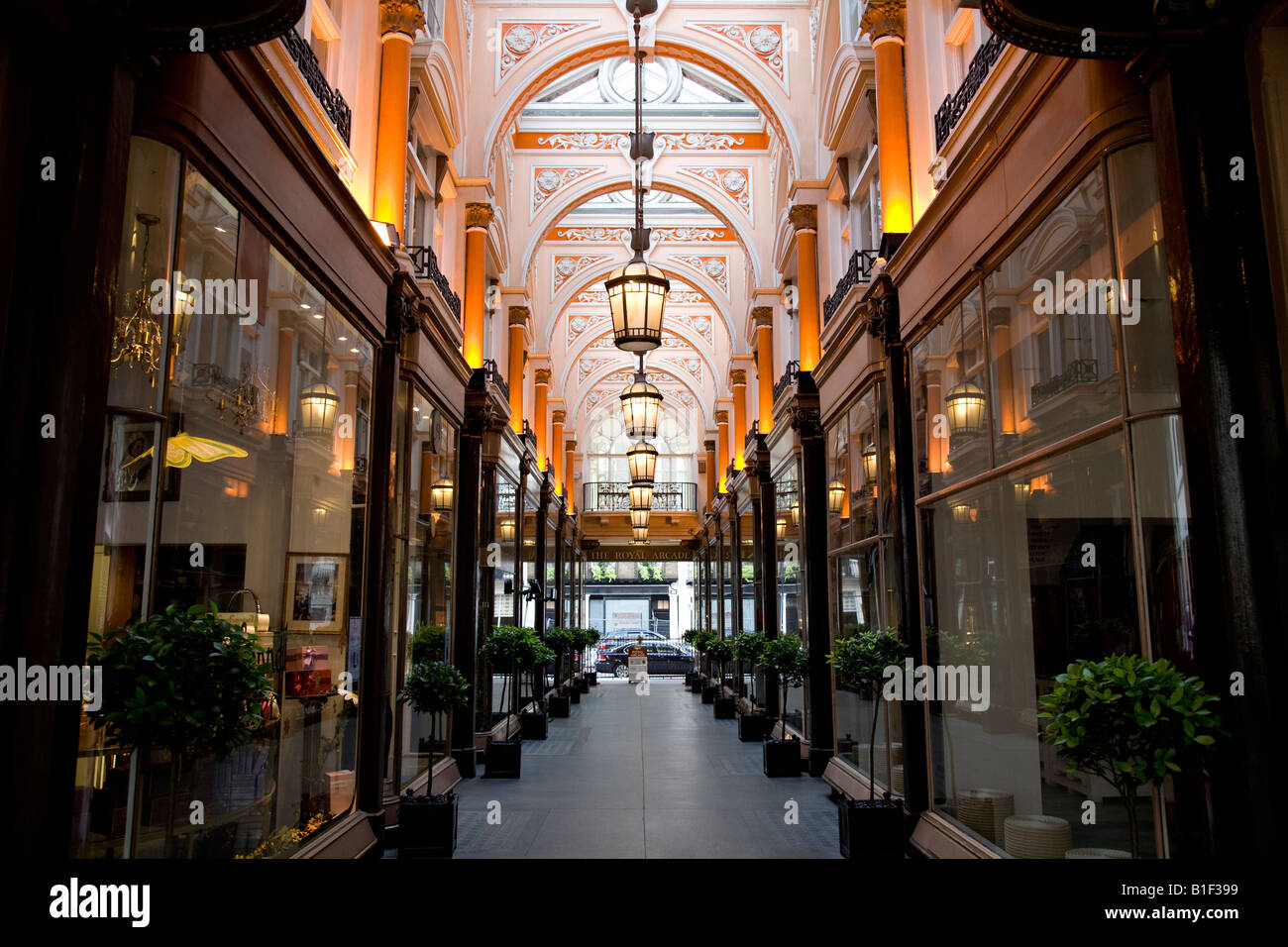 The Royal Arcade London England UK, a victorian arcade off Old Bond ...