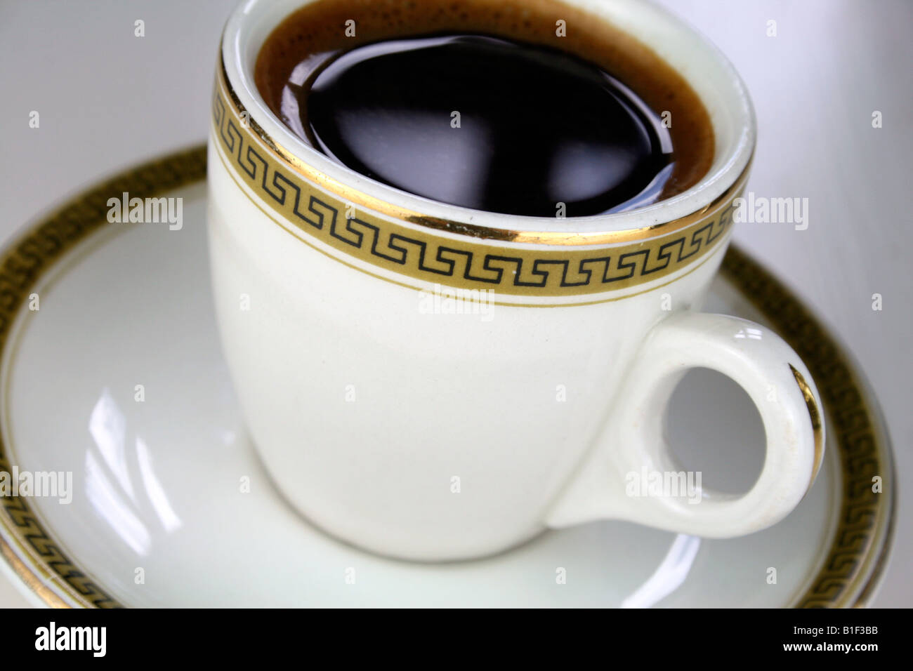 espresso, black coffee in a small coffee cup Stock Photo - Alamy