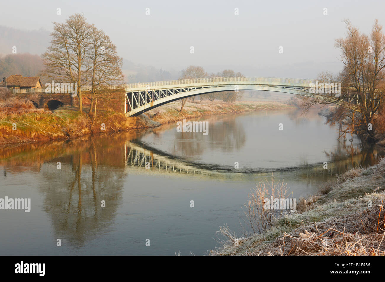 Bigsweir Road Bridge in Autumn Wye Valley Stock Photo - Alamy