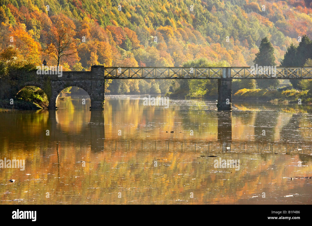 Old Tramway Bridge at Tintern Wye Valley Stock Photo - Alamy