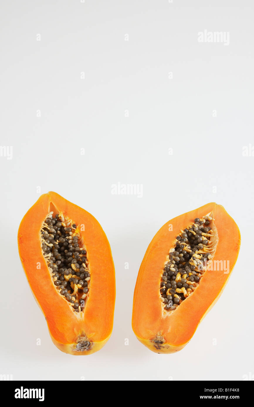 Papaya Cut Open High Resolution Stock Photography and Images - Alamy