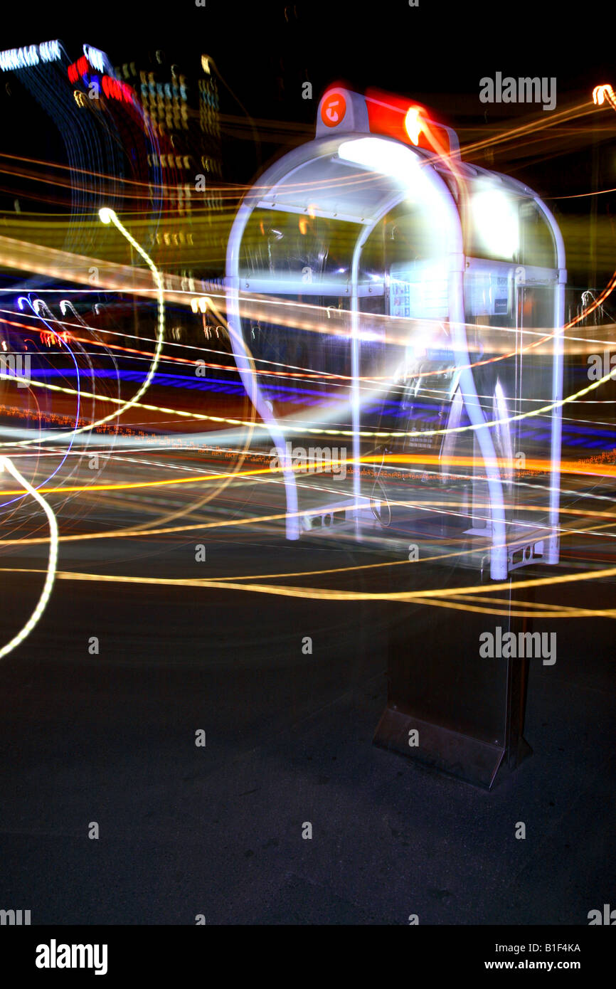 Phonebooth night, Melbourne city, Australia Stock Photo - Alamy
