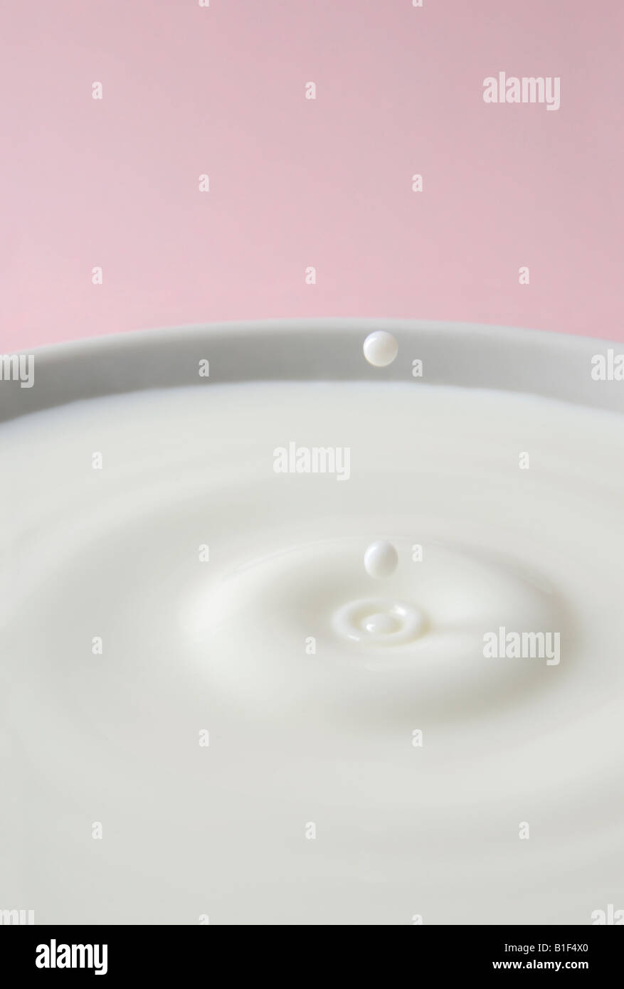 Drop of milk Stock Photo - Alamy