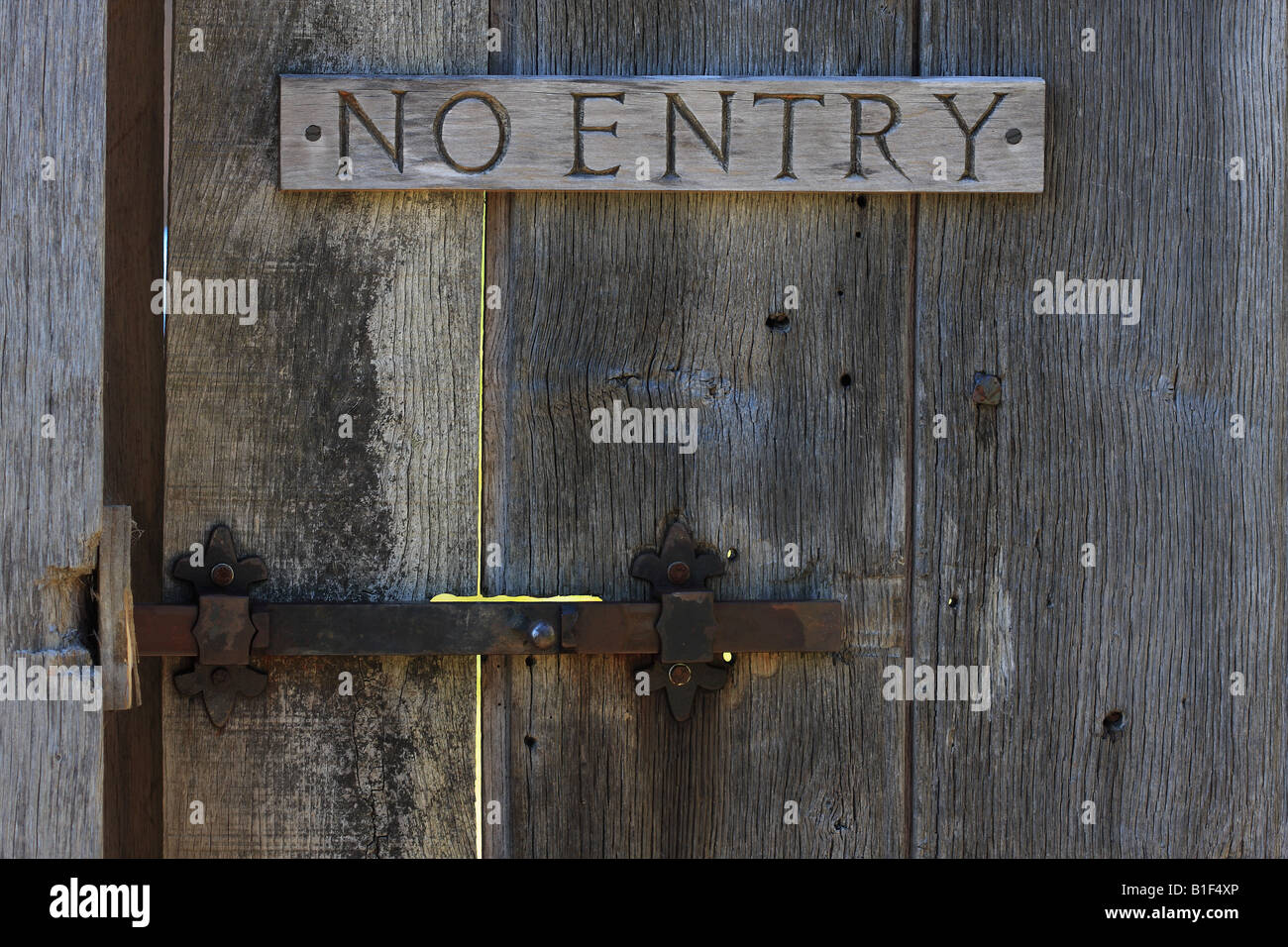 Closed wooden gate from hi-res stock photography and images - Alamy