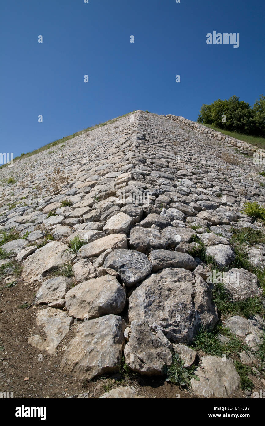 The Yerkapi rampart at the Hittite Capital City of Hattusa, Hattusas ...