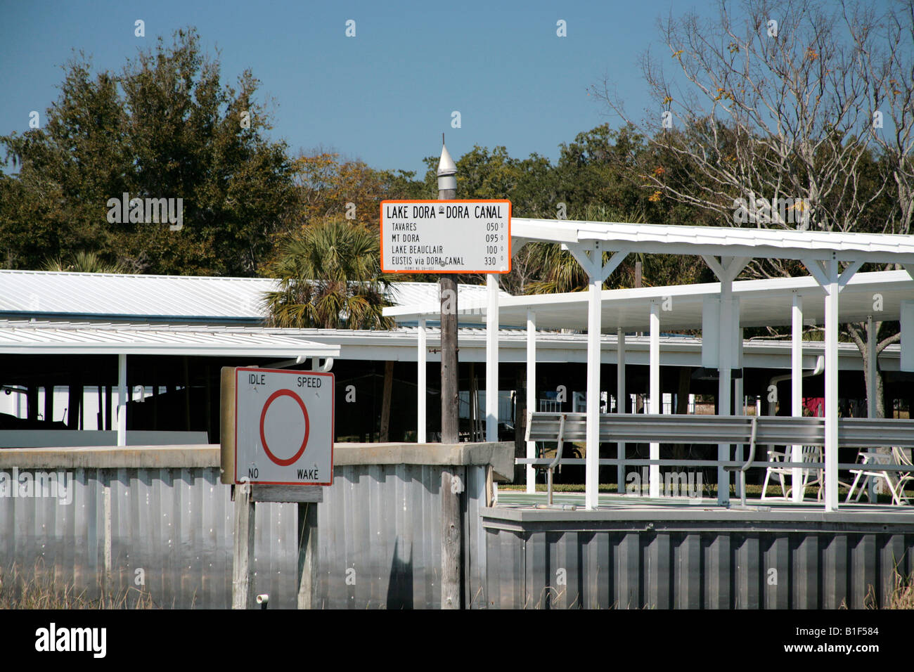 Dora Canal entrance at Lake Dora in Central Florida Stock Photo - Alamy