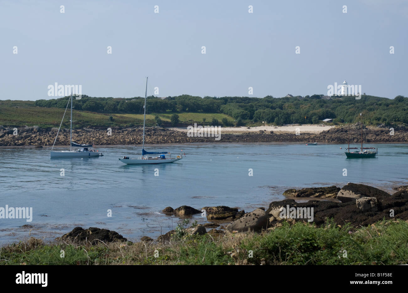 The Cove from Gugh, Isles of Scilly Stock Photo - Alamy