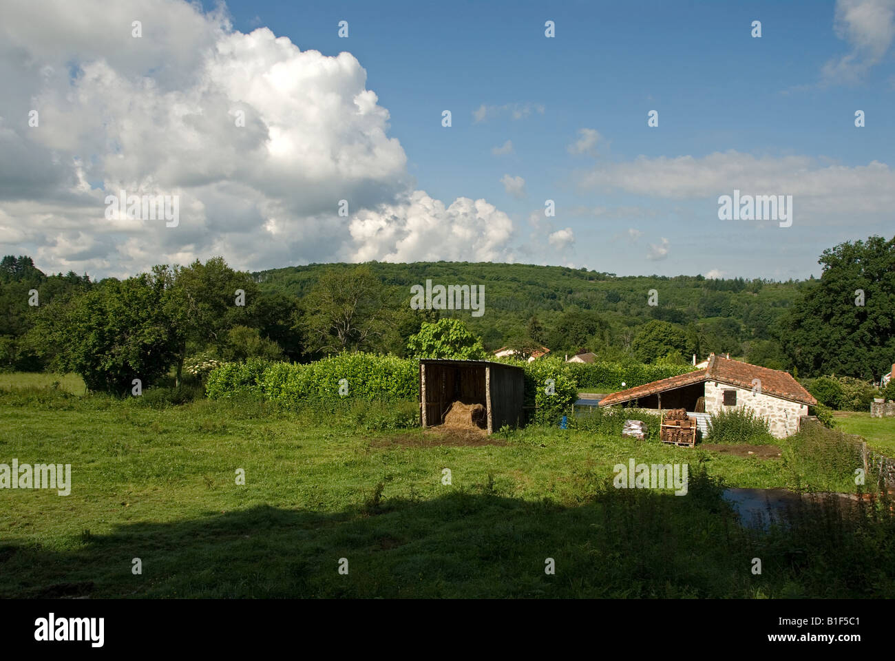 Stock photo of a typical view of the Limousin region in France Stock ...