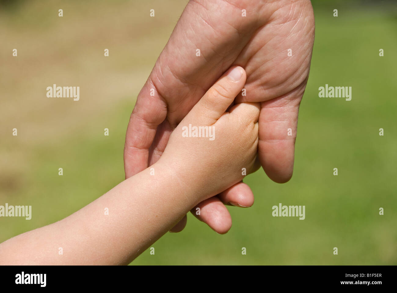 Adult hands hold childs hand hi-res stock photography and images - Alamy