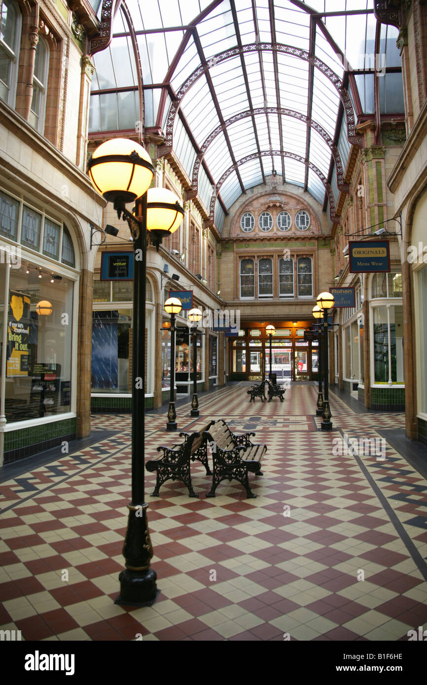City of Preston, England. Internal view of the shops in Preston’s ...