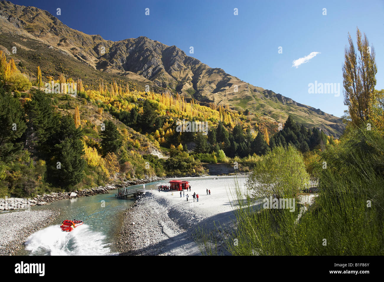 Shotover Jetboat Shotover River Queenstown South Island New Zealand ...