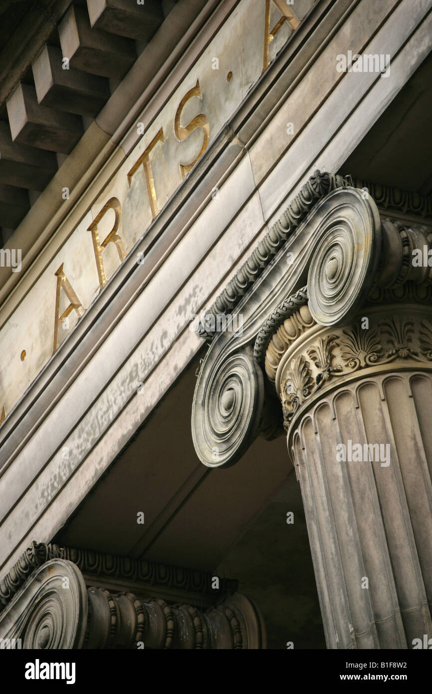 City of Preston, England. Close up view of the James Hibbert designed ...