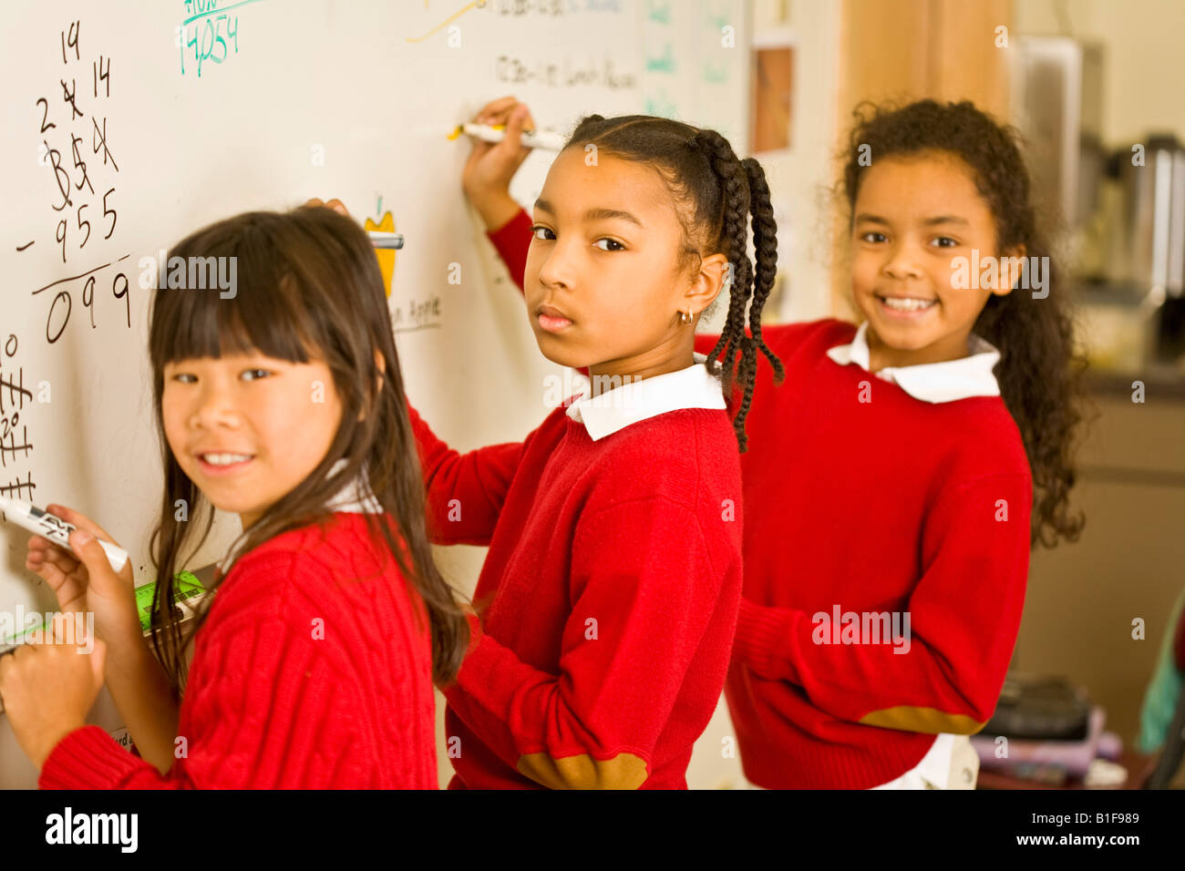 School, whiteboard, uniform hi-res stock photography and images - Alamy