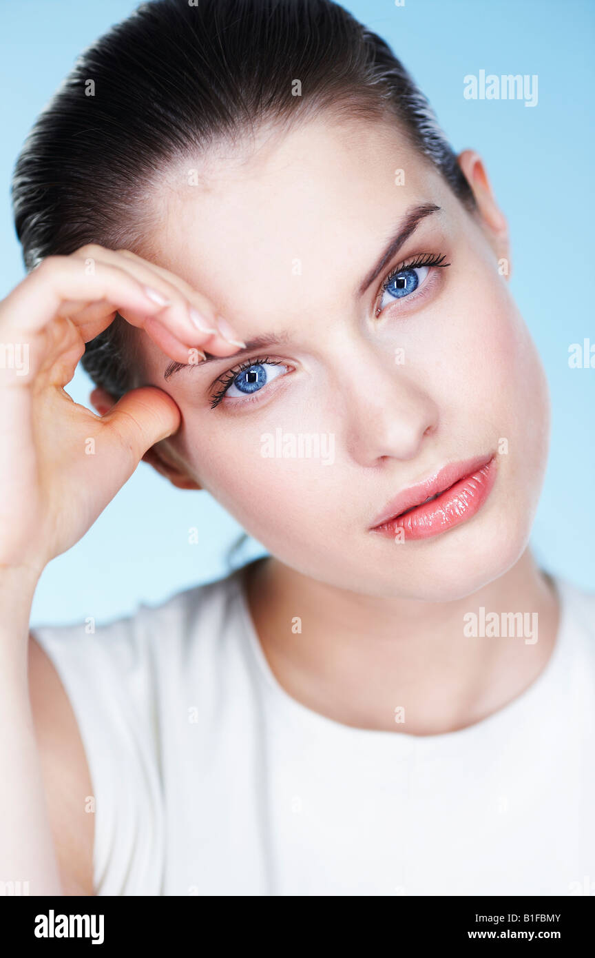 Hand On The Forehead High Resolution Stock Photography and Images - Alamy