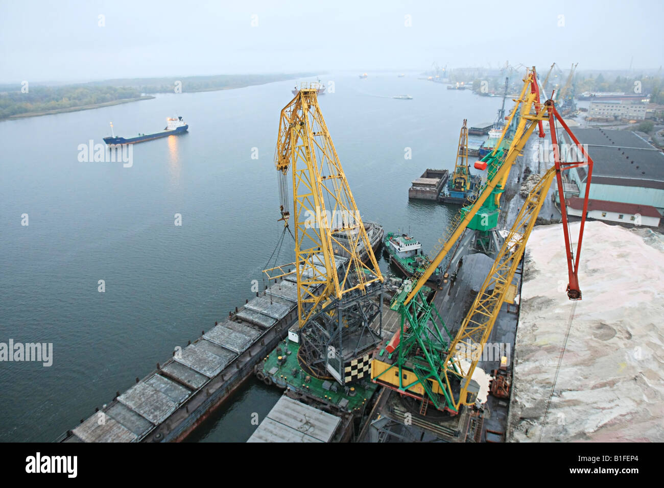 at a large harbor terminal Stock Photo - Alamy
