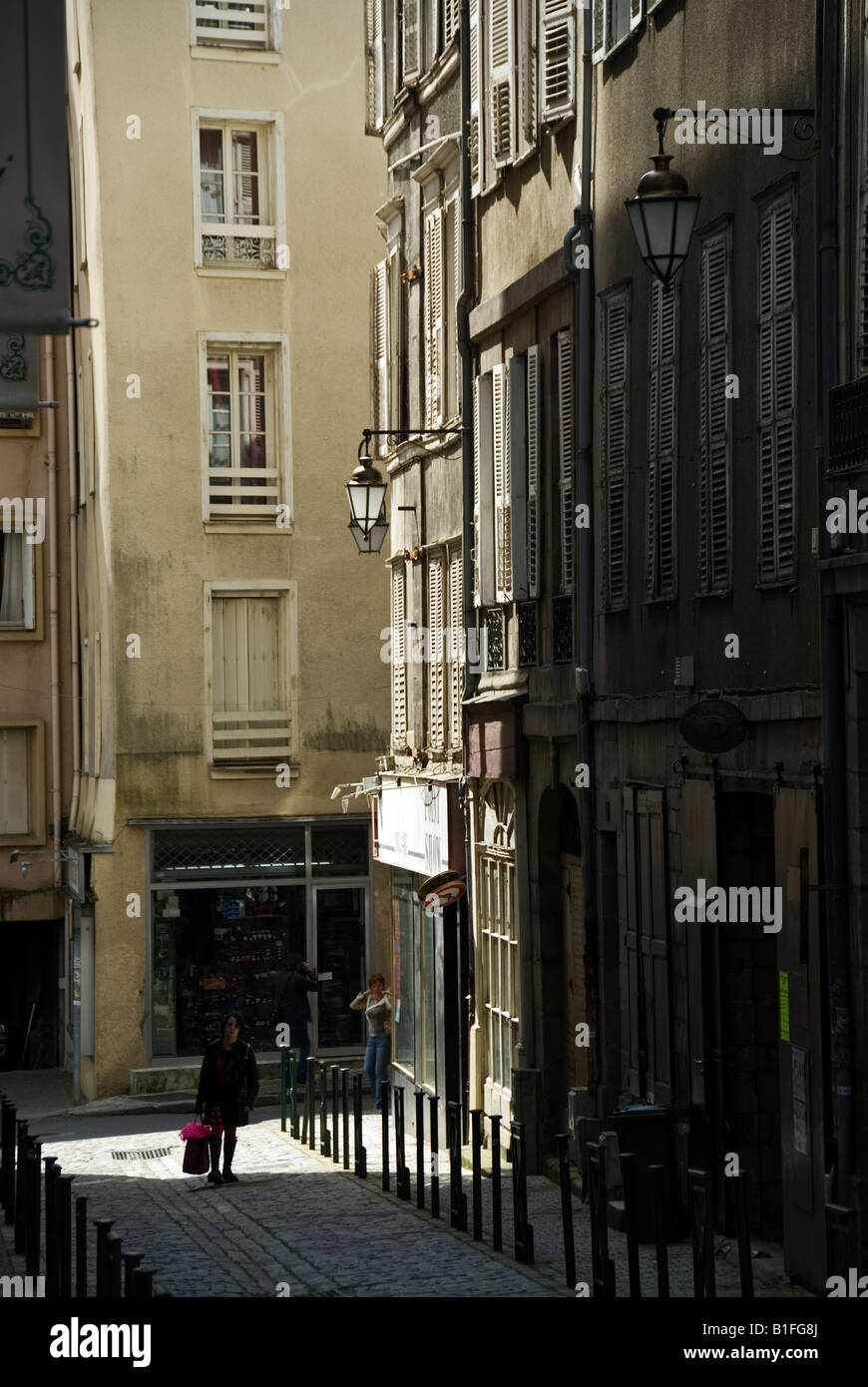 Stock photo of a typical street scene in the city of Limoges france ...