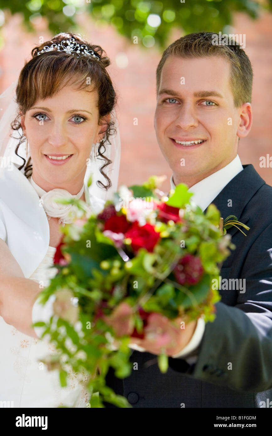 Bride and Bridegroom at marriage Stock Photo - Alamy