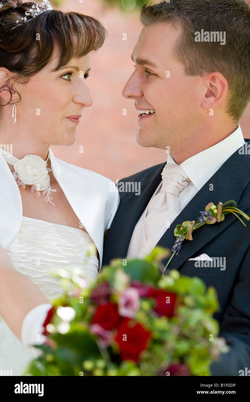 Bride and Bridegroom at marriage Stock Photo - Alamy