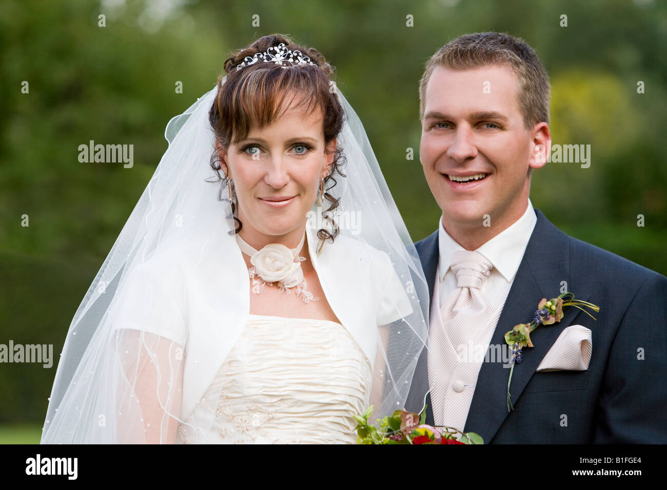 Bride and Bridegroom at marriage Stock Photo - Alamy