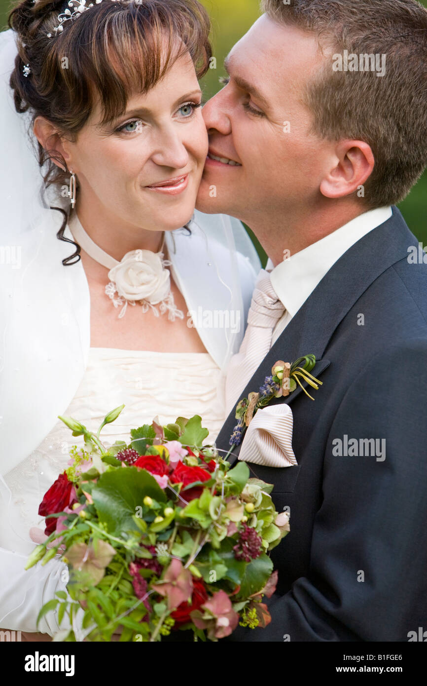 Bride and Bridegroom at marriage Stock Photo - Alamy