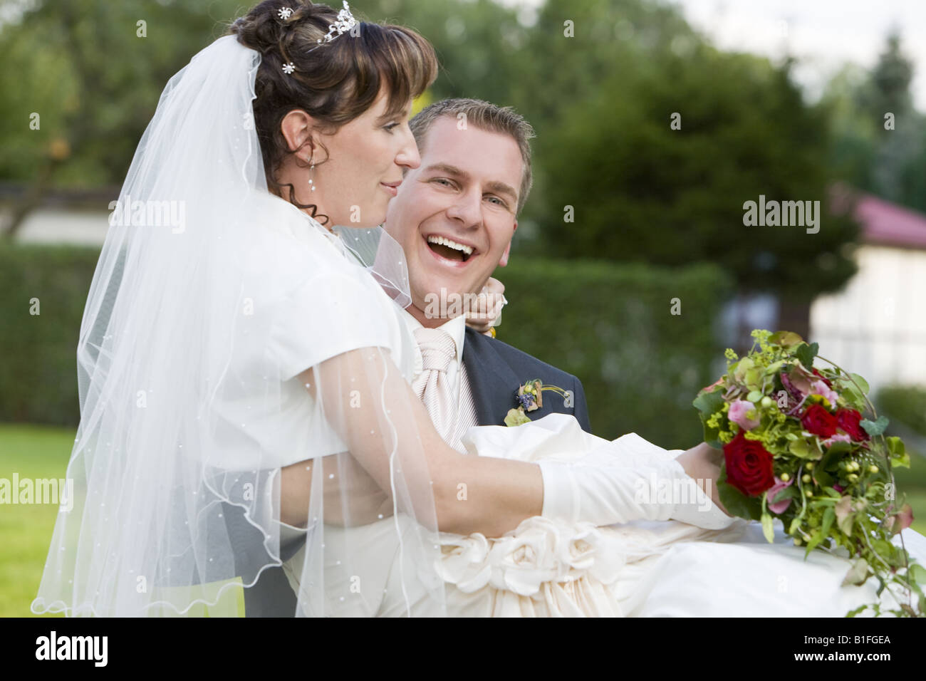 Bride and Bridegroom at marriage Stock Photo - Alamy