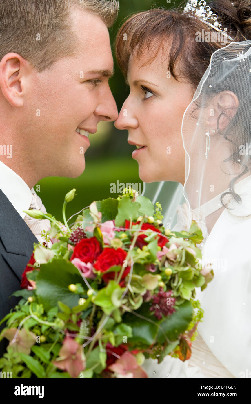 Bride and Bridegroom at marriage Stock Photo - Alamy