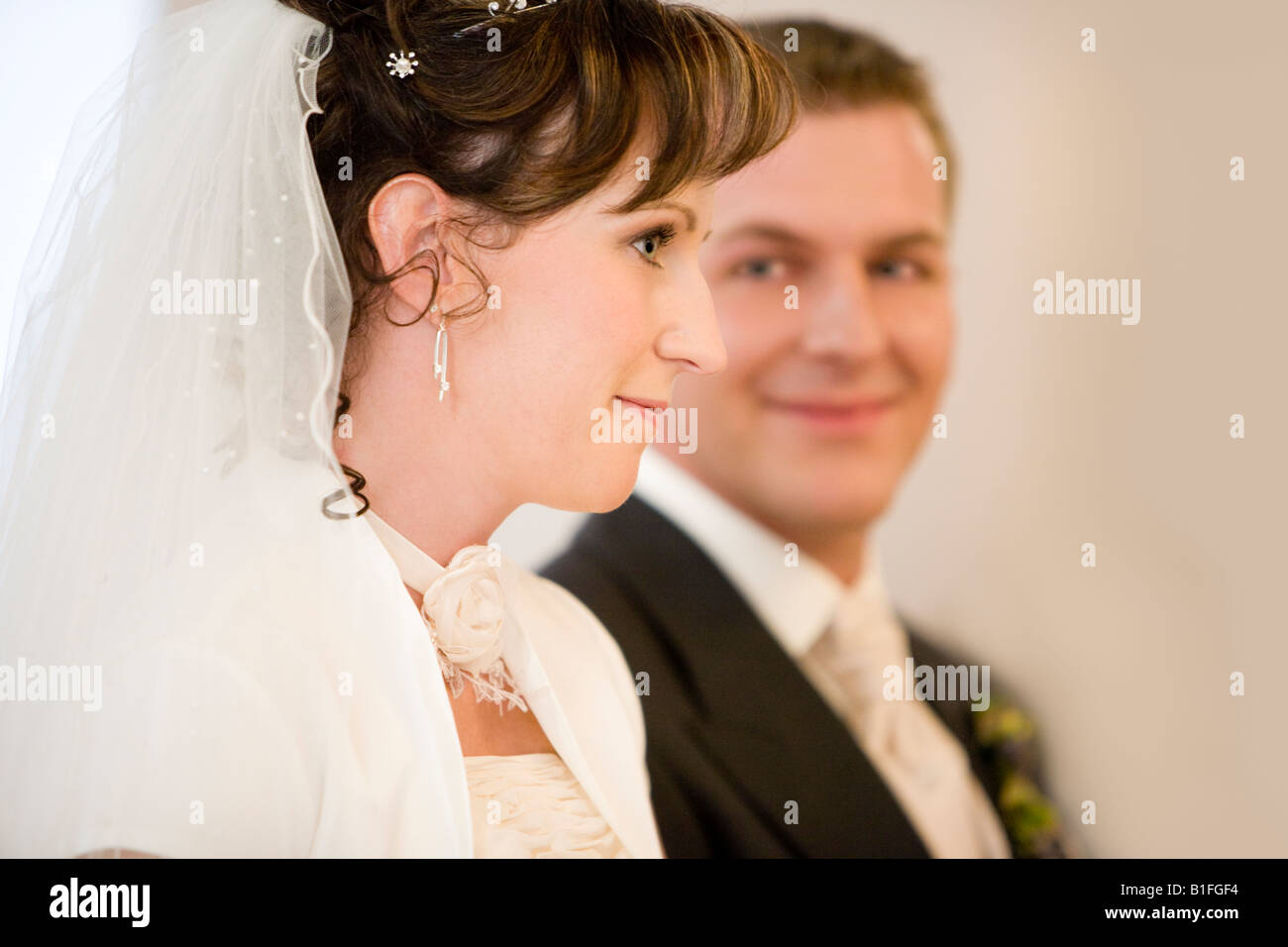 Bride and Bridegroom at marriage Stock Photo - Alamy
