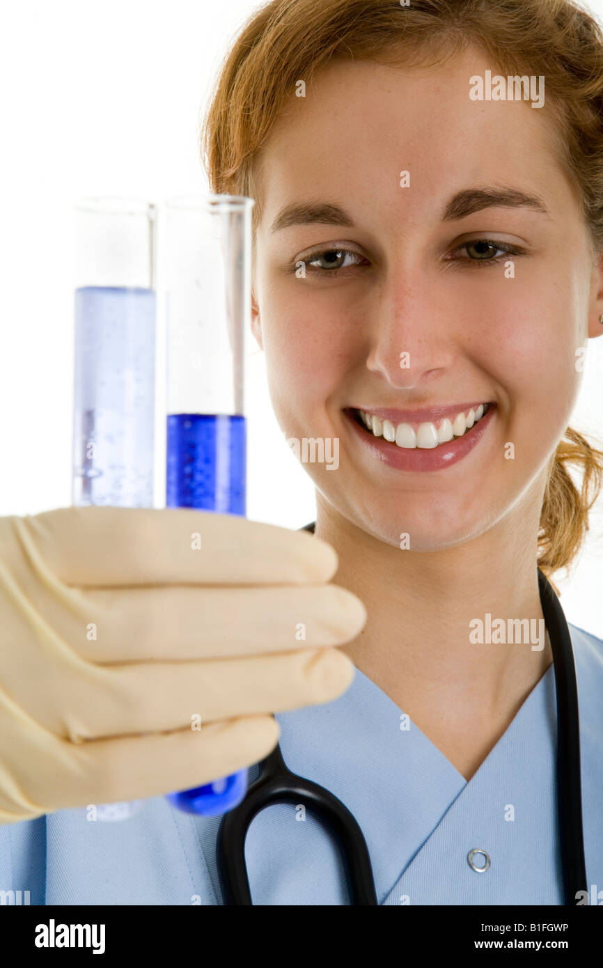Female scientist cutout hi-res stock photography and images - Alamy