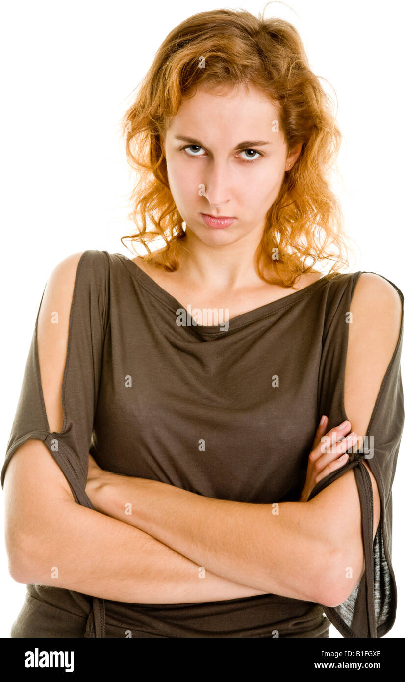 angry young woman Stock Photo - Alamy