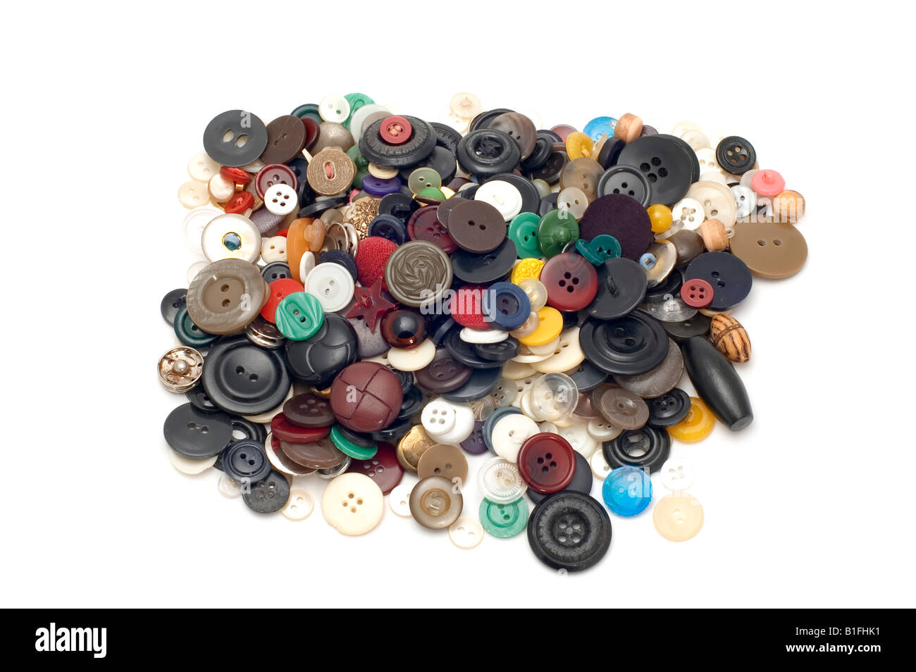 object on white sewing tool dress button Stock Photo - Alamy