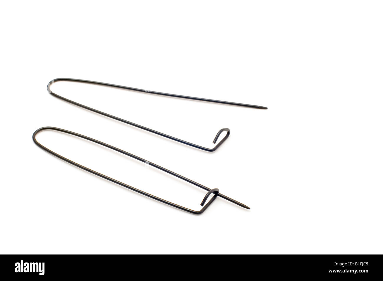 object on black tool safety pin Stock Photo - Alamy