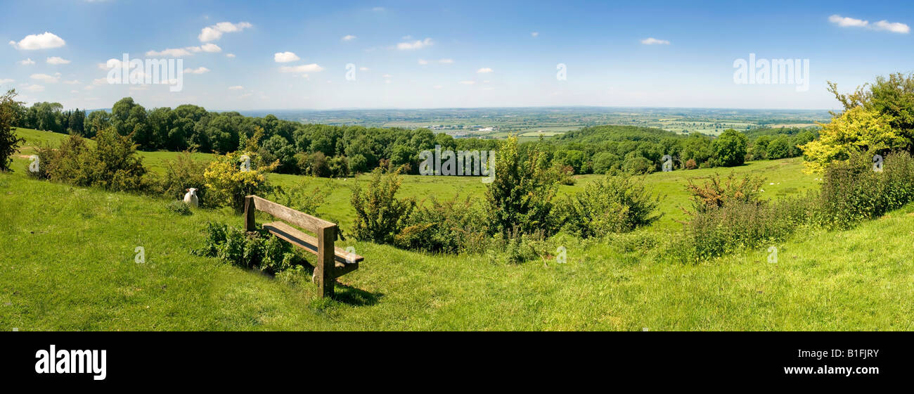 view over countryside and hills Stock Photo - Alamy