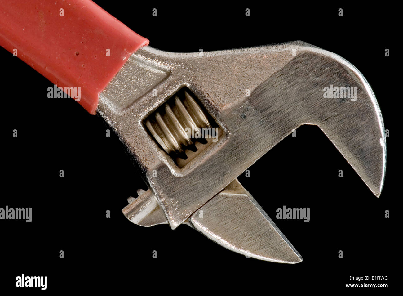 object on black tool monkey wrench Stock Photo - Alamy