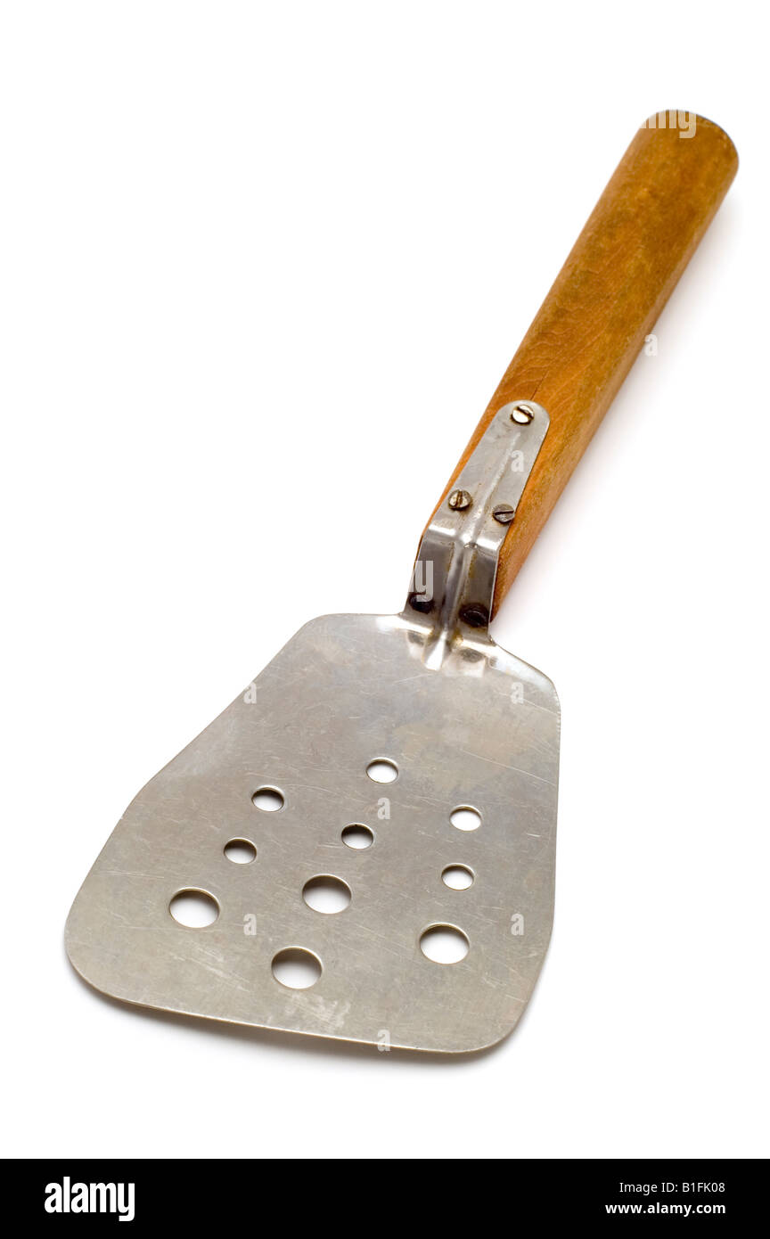 object on white kitchen utensil Old trowel Stock Photo - Alamy