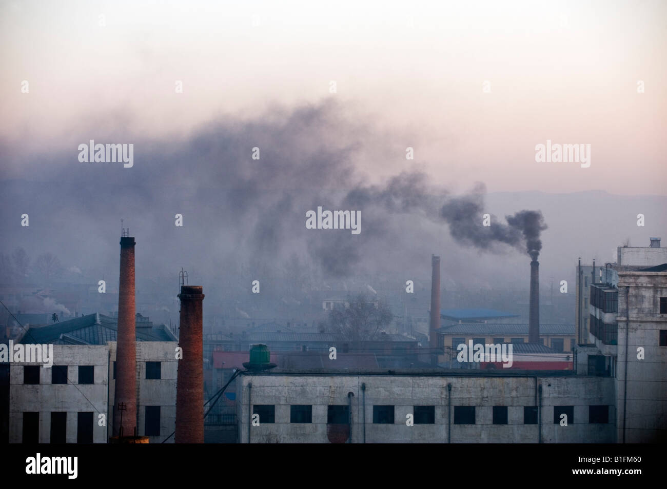 Smoke Pollution China Stock Photo - Alamy