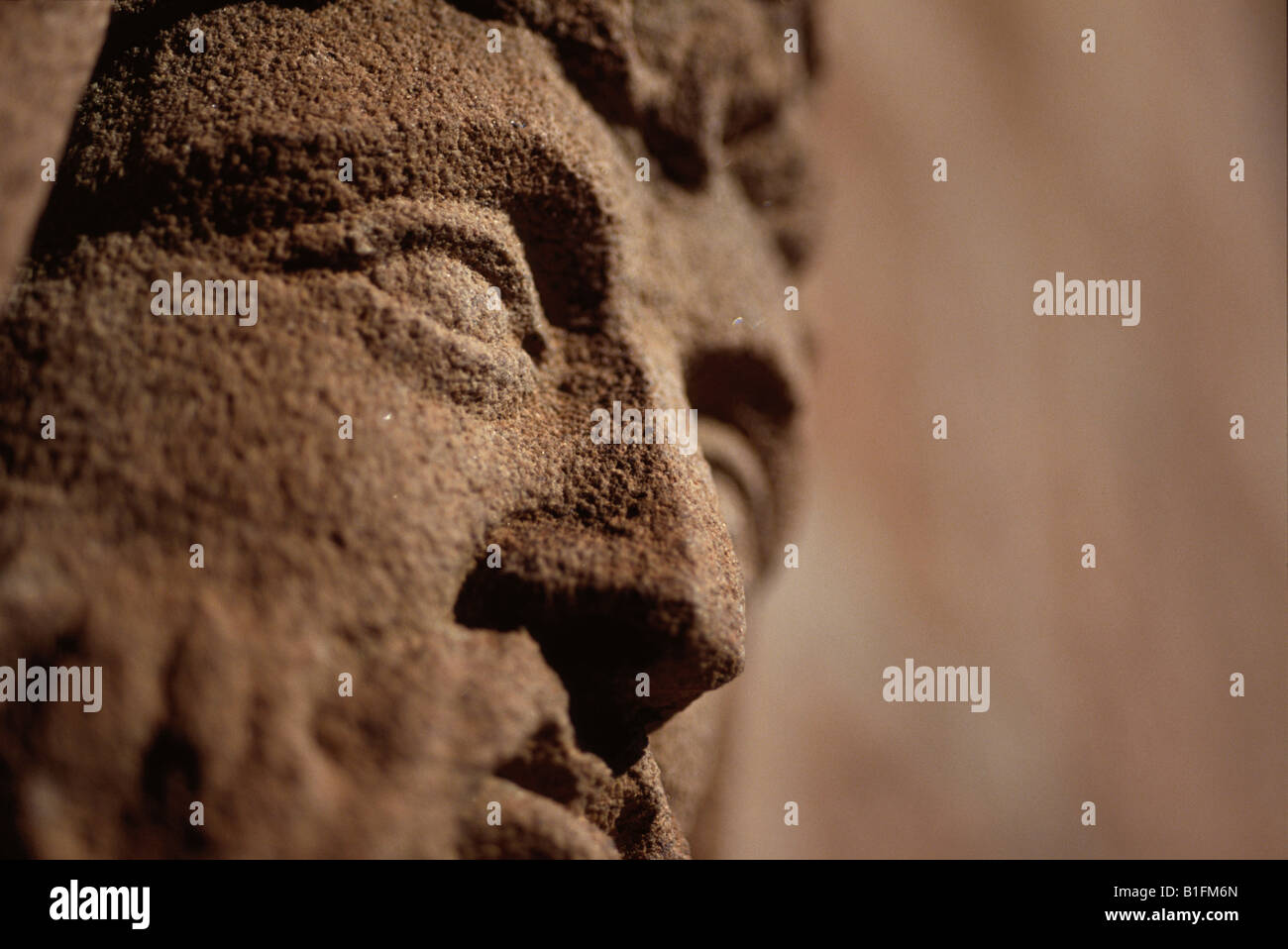Sculpture Of Face Stock Photo - Alamy