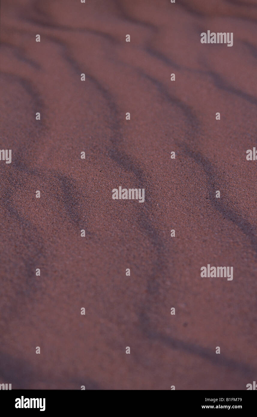 Sand With Wave Patterns Stock Photo - Alamy