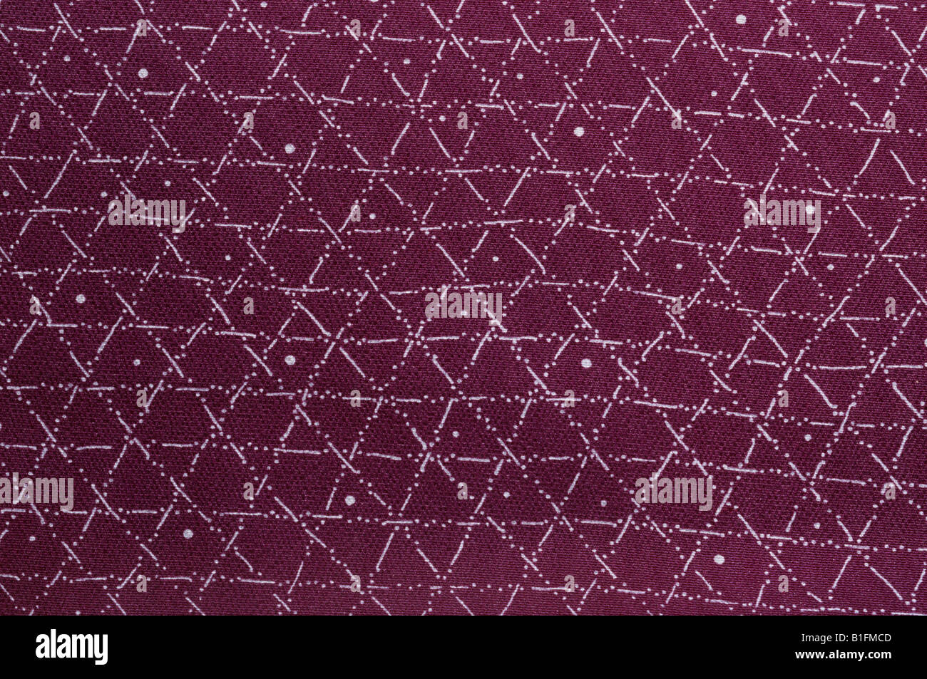 Star Pattern On Red Fabric Stock Photo - Alamy