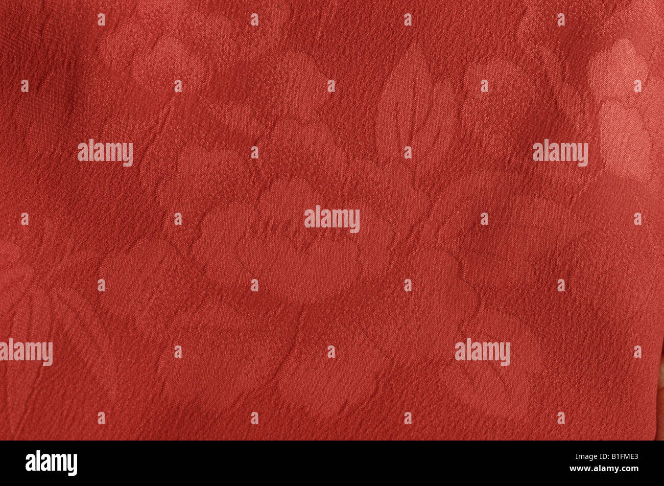 Flower Patterns On Red Cloth Stock Photo - Alamy