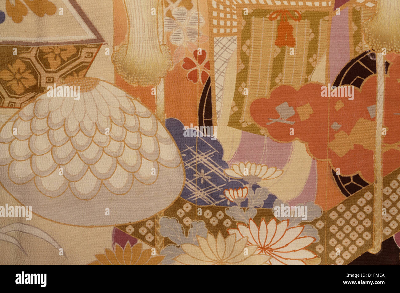 Floral Patterns On Cloth Stock Photo - Alamy