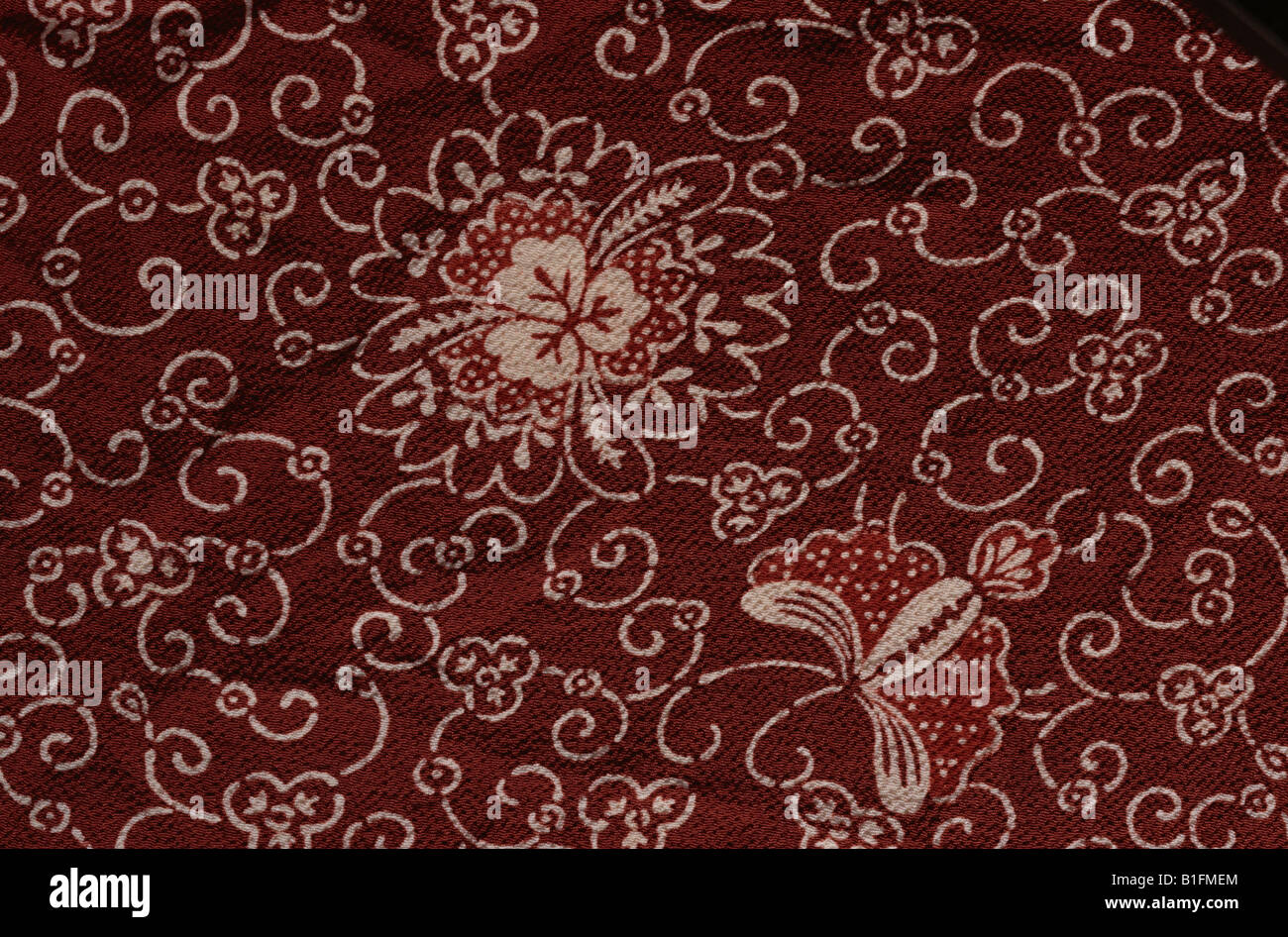 Floral Pattern On Cloth Stock Photo - Alamy