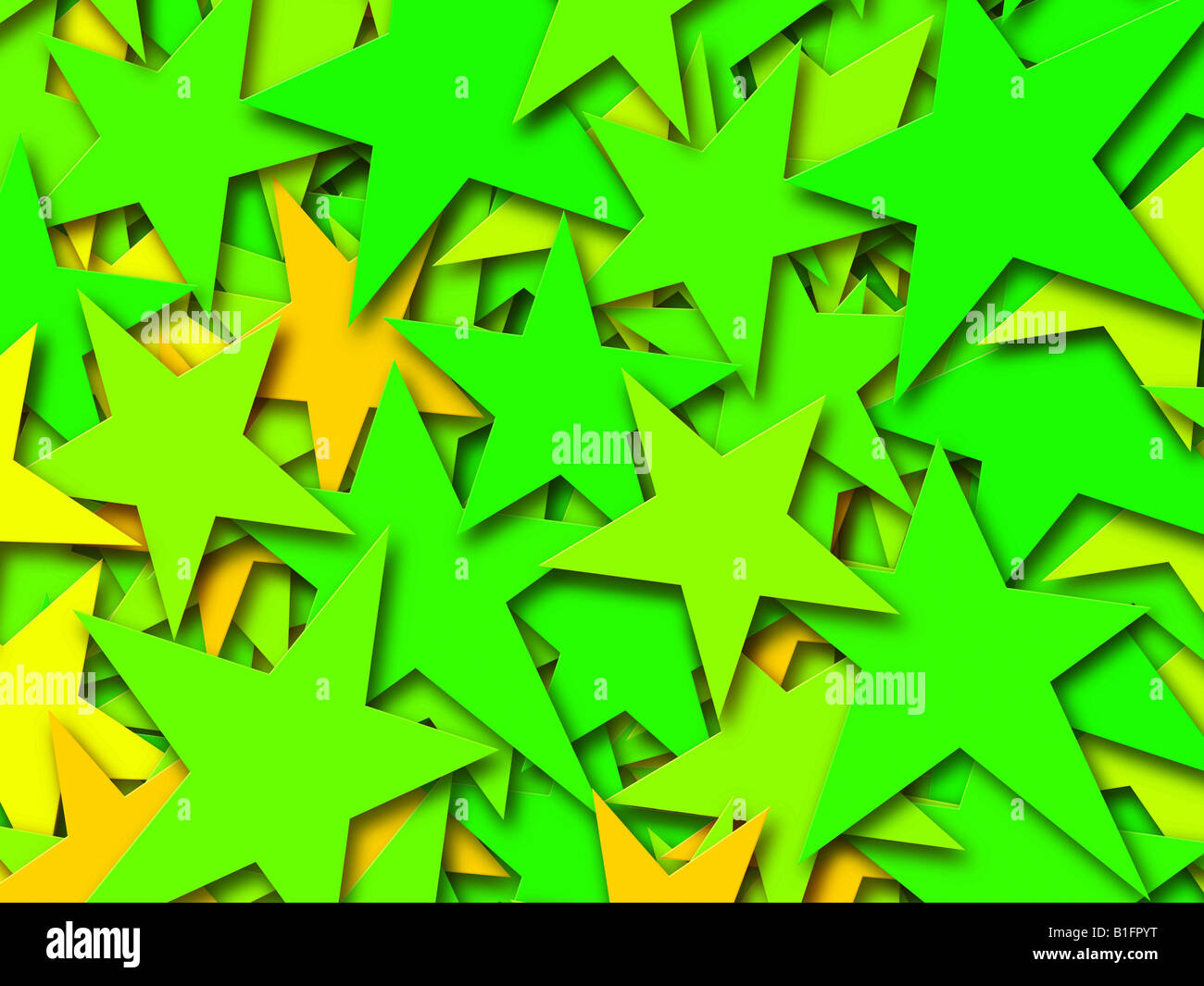 Green star shapes hi-res stock photography and images - Alamy