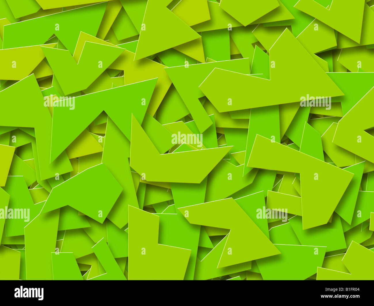 Green Abstract Shapes Stock Photo - Alamy