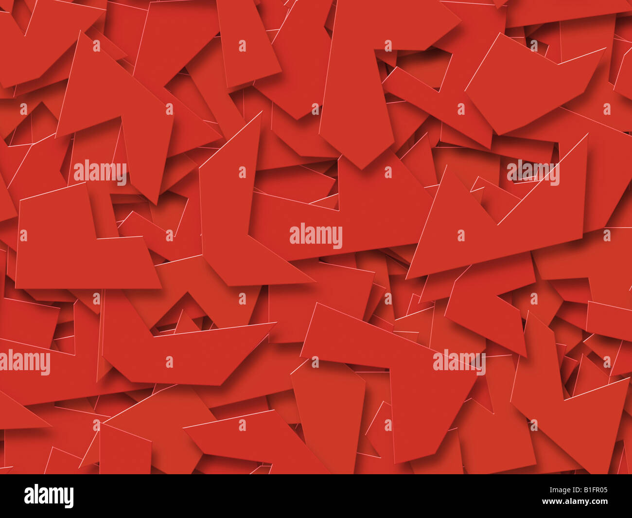 Red Abstract Shapes Stock Photo - Alamy