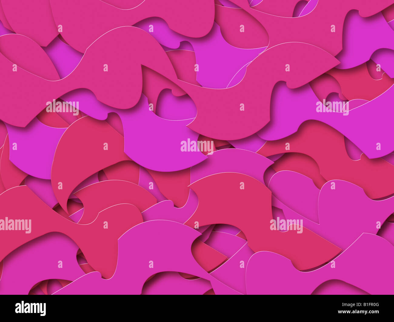 Pink Abstract Shapes Stock Photo - Alamy