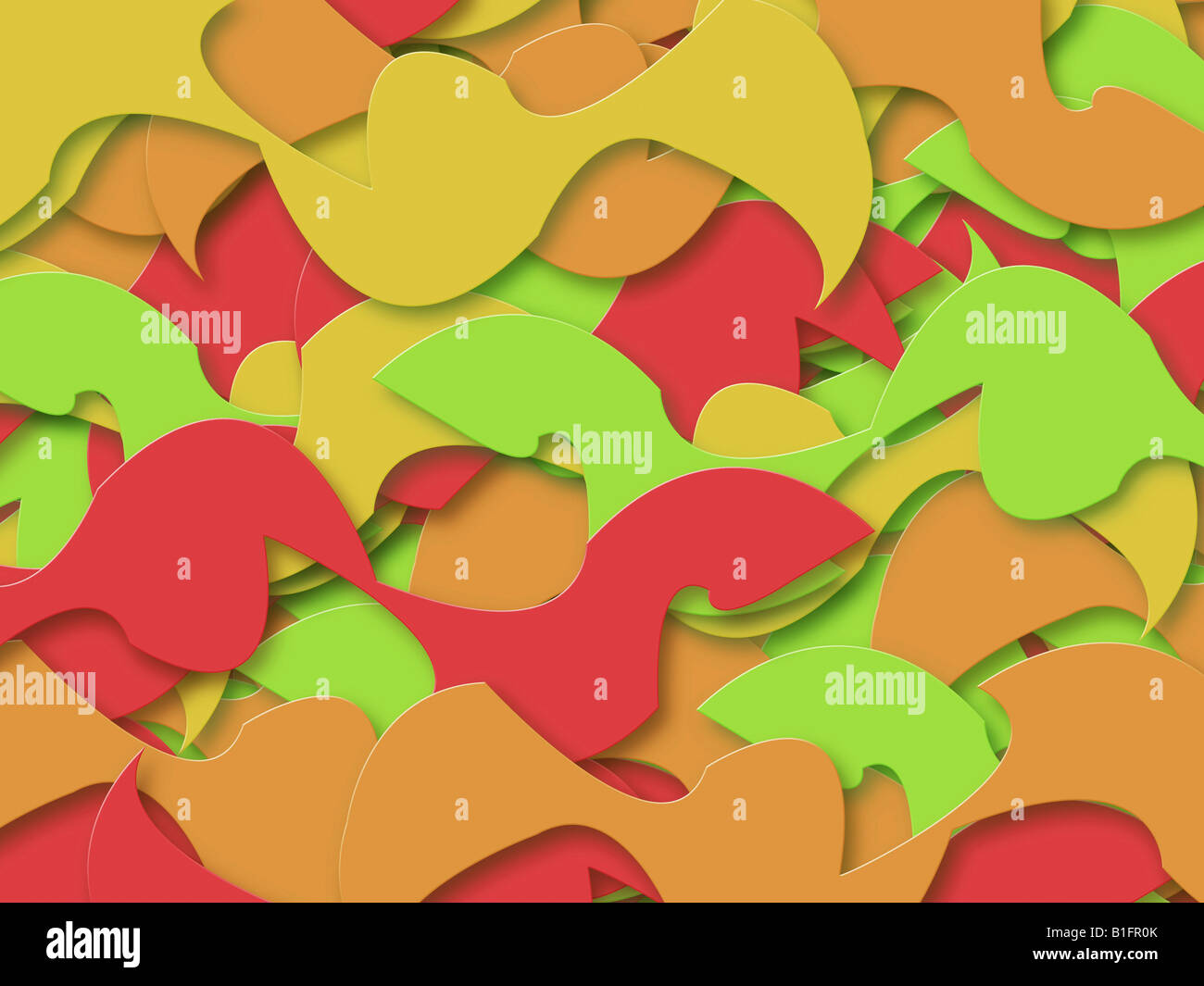 Multi-Colored Abstract Shapes Stock Photo - Alamy
