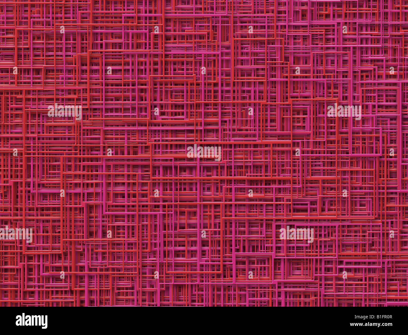 Intricate patterns of red lines hi-res stock photography and images - Alamy
