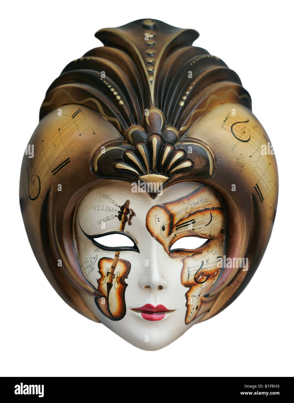 cut out cropped white background outline cutout clipping Italian mask ...